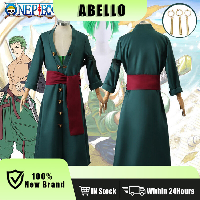 2nd Roronoa Zoro Cosplay Costume One Piece Kimono Robe Playing ...