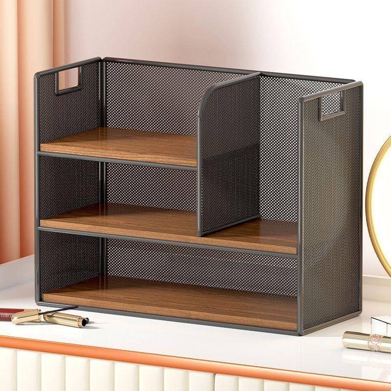 Desk shelf Desk office bookshelf Table multi-layer simple cup holder ...