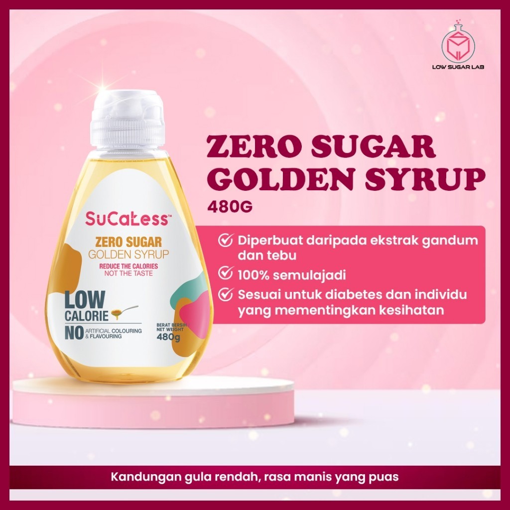 [SuCaLess] Su Ca Less Zero Sugar Golden Syrup 480g HALAL (Low Calories ...