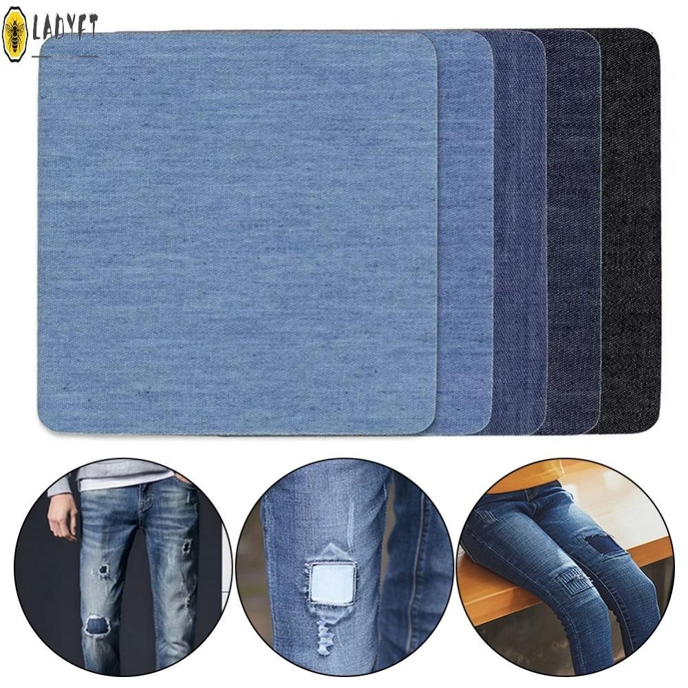 Denim Patch Set for Clothing Repair Iron On Sticky Patches High Quality ...