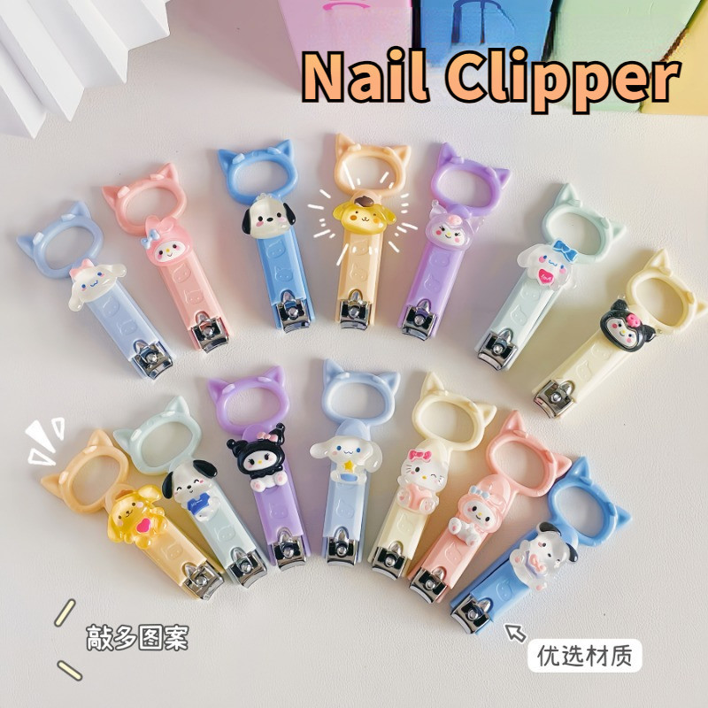 Kawaii Mini Anime Nail Cutter Keychain Cute Portable Kuromi Nail ...