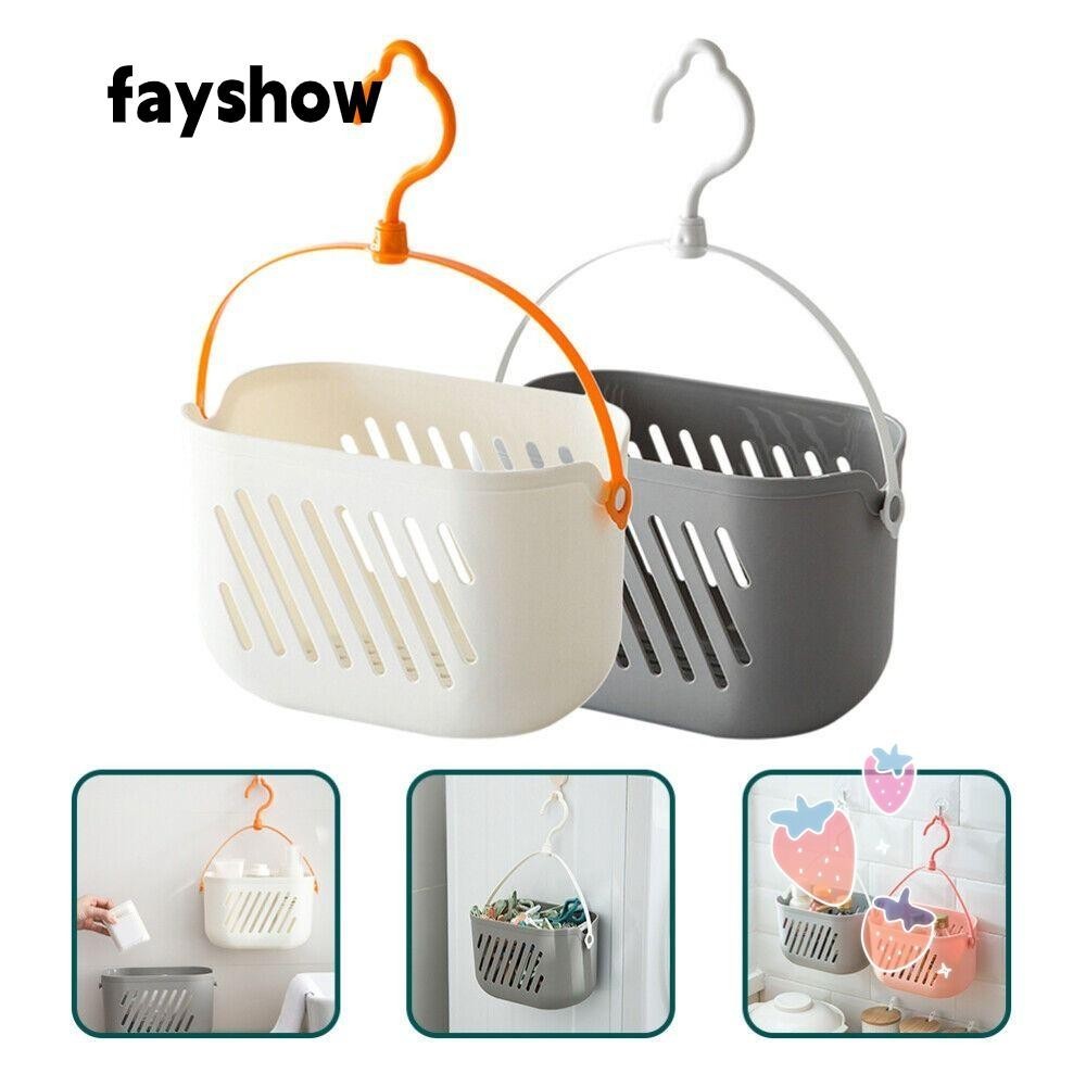 FAY Hanging Storage Basket, PP Solid Color Bathroom Hanging Basket ...