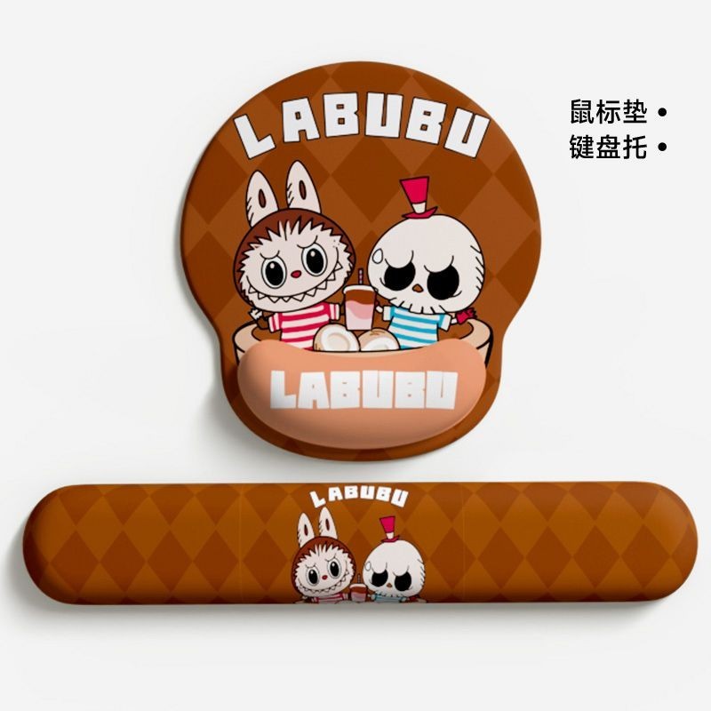 2024 New Style Cartoon labubu Wrist Mouse Pad Female Wrist Pad Anti ...