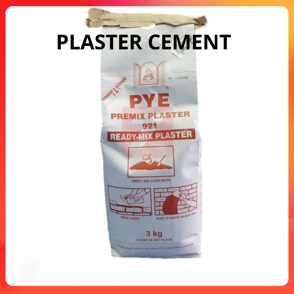 3kg PYE Premix Plaster 921 Mixed Plaster l Simen Siap Campur l OP ...