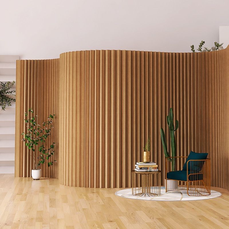 Simple Foldable Kraft Paper Screen Partition Wall for Living Room ...