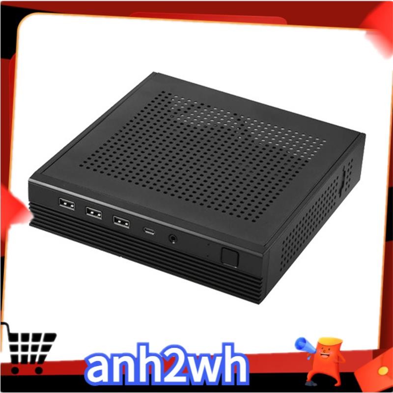 TX06 Desktop Mini ITX Case Mini Game Computer Chassis HTPC Chassis for MINI-ITX Ultra-Thin ...
