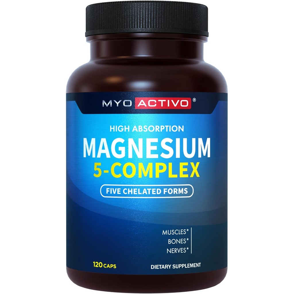 5 Combination 1 Magnesium Compound - High Absorption - Chelated ...