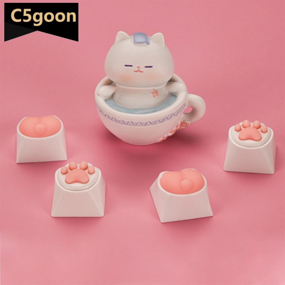 C5GOON 4Pcs 3D Cute Soft Cartoon Keycaps Replace for Cherry MX Gaming ...