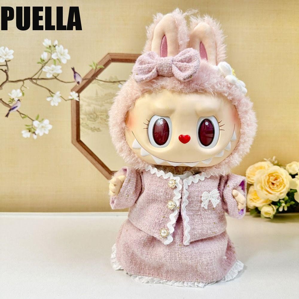 PUELLA Labubu Plush Doll Outfit, Rich Lady Fashion Labubu Doll Clothes ...