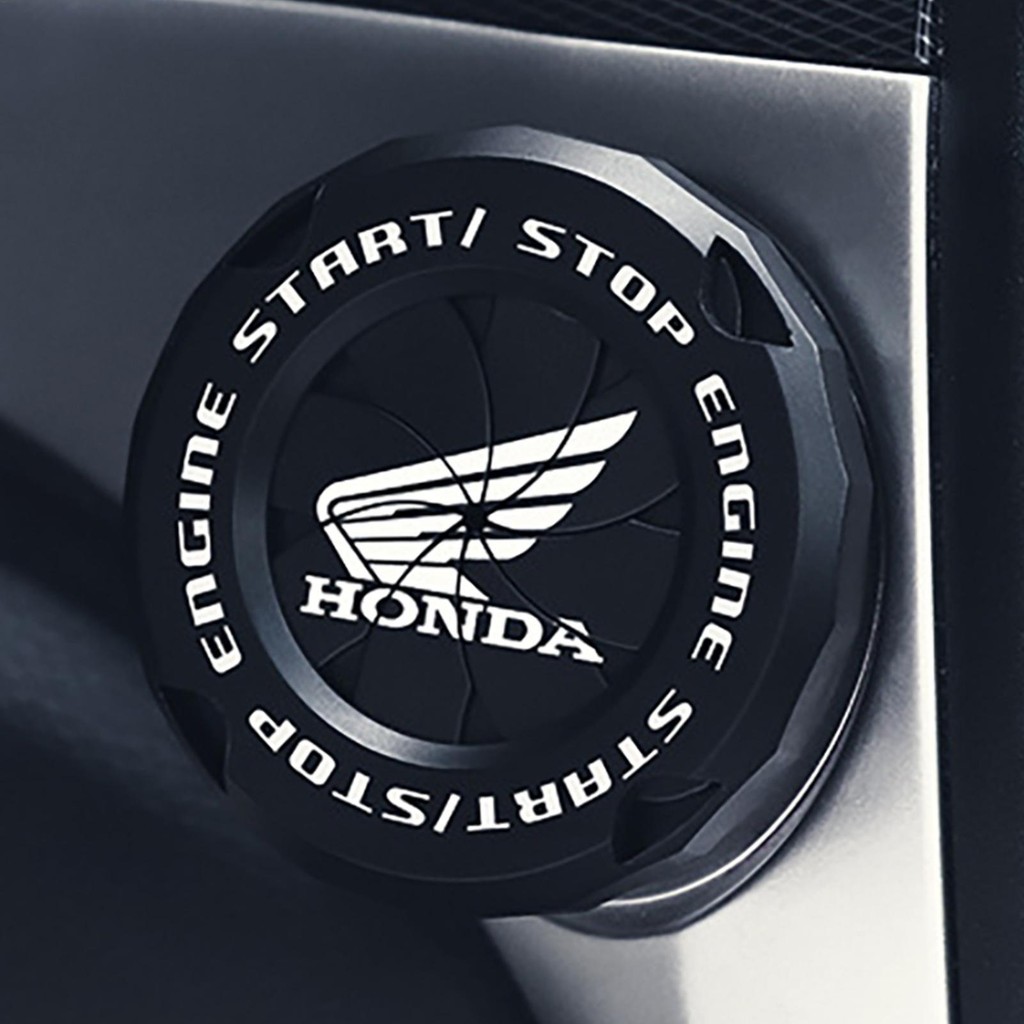 Rotary Push Start Button Cover Engine Start Stop Button Cover Black ...