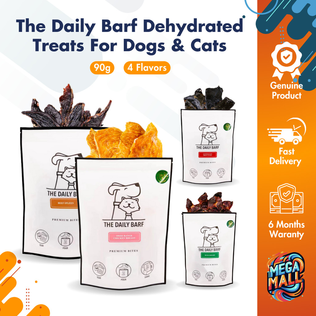 The Daily Barf Dehydrated Treats For Dogs & Cats 90g - Healthy, Natural ...