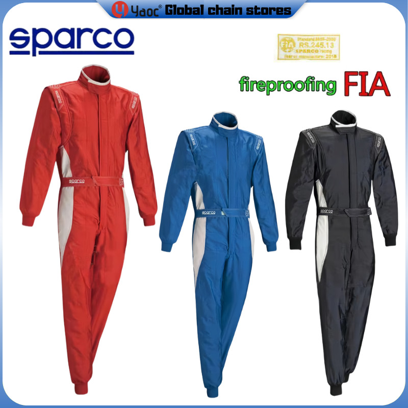 Yyaoc® sparco Fireproof Flame-Retardant Racing Suit Pure Cotton FIA ...