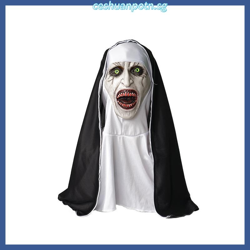 New Soul Summoning 2 Nun Mask Halloween Terrifying Nun Grimace Virgin ...