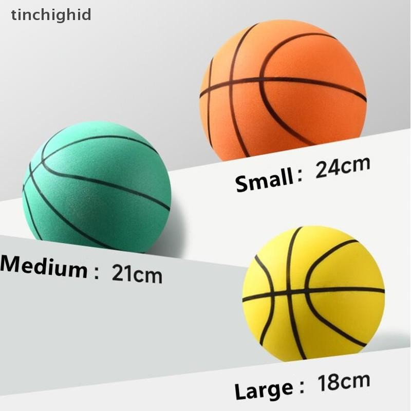 tinchighid 18/21/24cm Bouncing Mute Ball Indoor Silent Basketball With ...