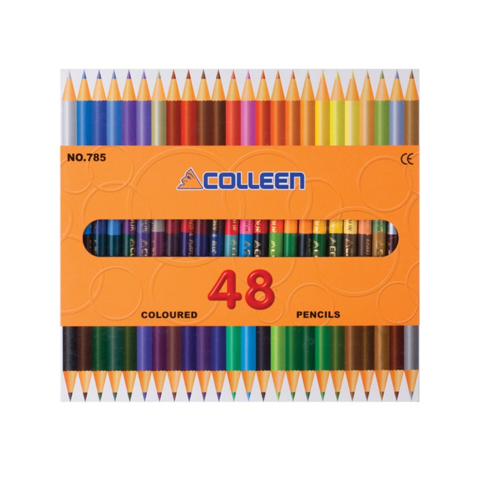 Colleen Colour Pencil Twin Head 785 (24/48 Color) | Shopee Singapore