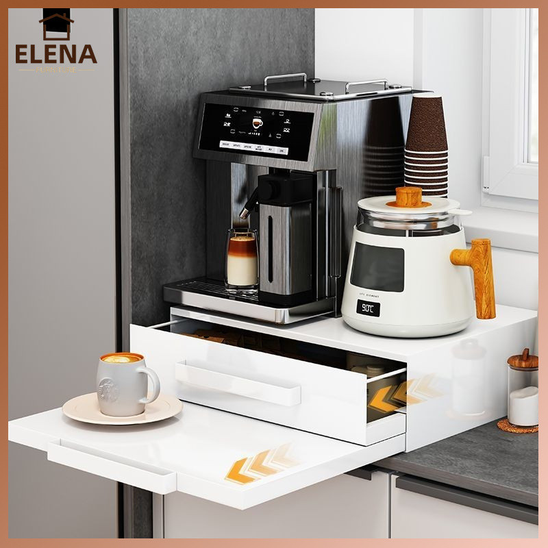 Kitchen Coffee Machine Storage Rack Drawer Workbench Countertop Pull ...