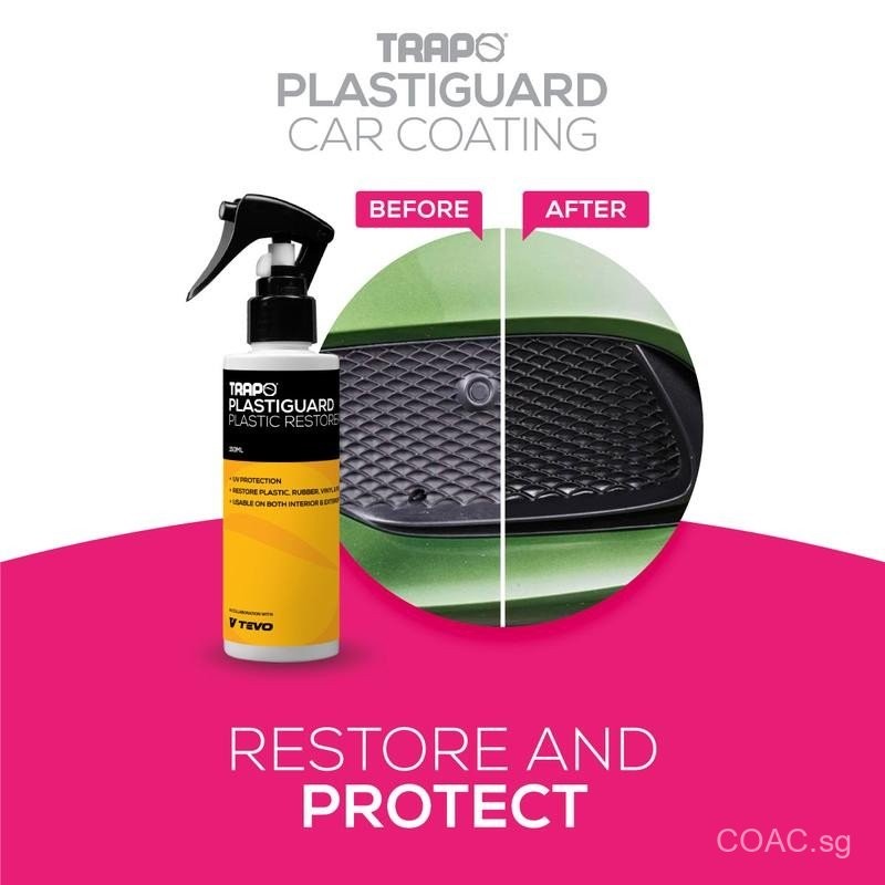 Trapo Plastiguard Coating / Car Interior Exterior Plastic Restorer ...