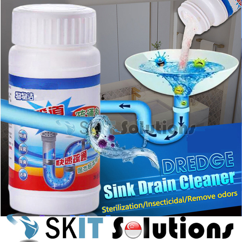 Powerful Sink Drain Cleaner Pipe Dredging Agent Kitchen Sewer Blocking ...