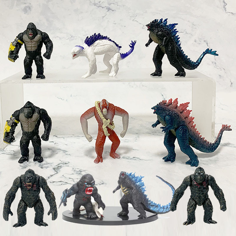 Godzilla VS King Kong New Empire 6Pcs/Set Action Figure Joints Movable ...