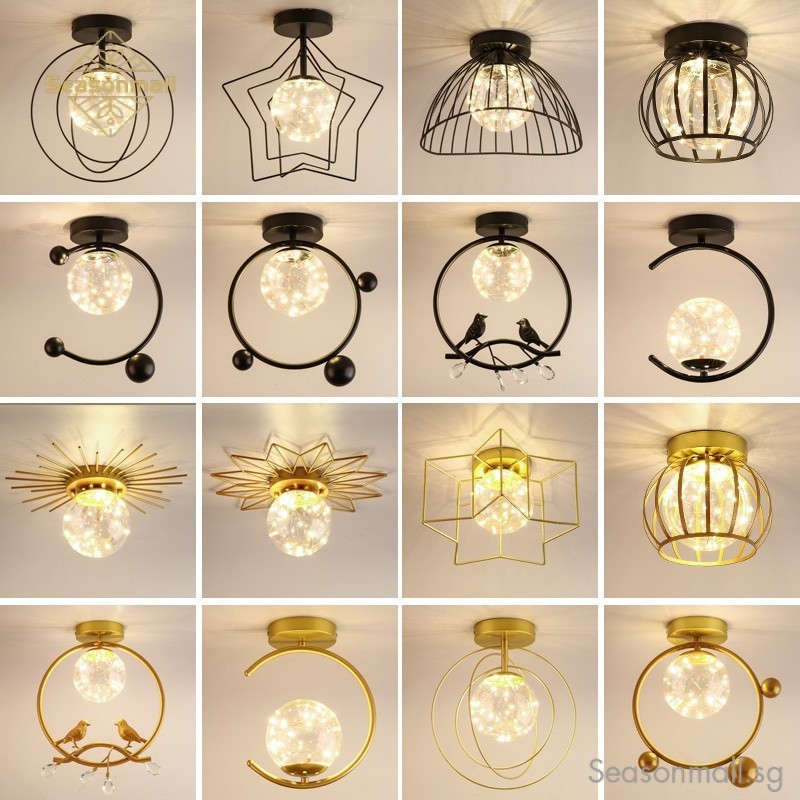 Modern Nordic Style Small Led Ceiling Light For Bedroom Balcony ...