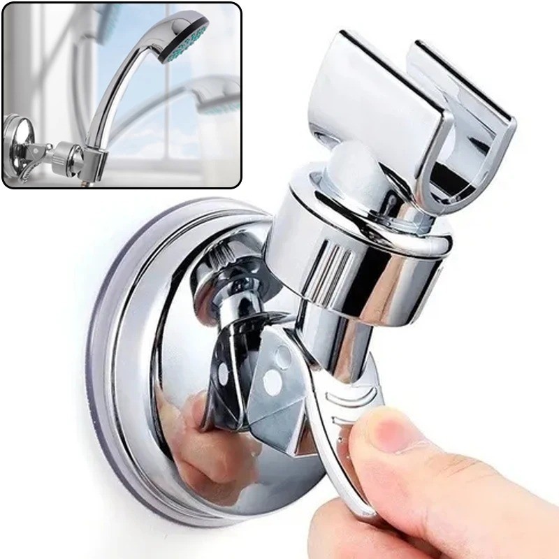 Firm Adjustable Suction Cup Shower Head Holder Universal Simple Wall ...