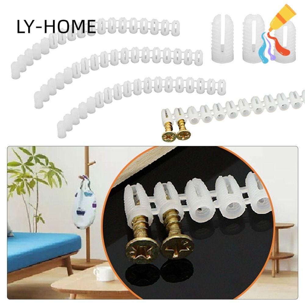LY Wall Plug Anchor, Plastic M4 Expansion Bolt, Ribbed Cabinet Door ...
