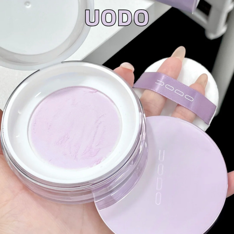 UODO New Pink And Purple Loose Powder 紫色散粉控油快速定妆 Quick Makeup Setting ...