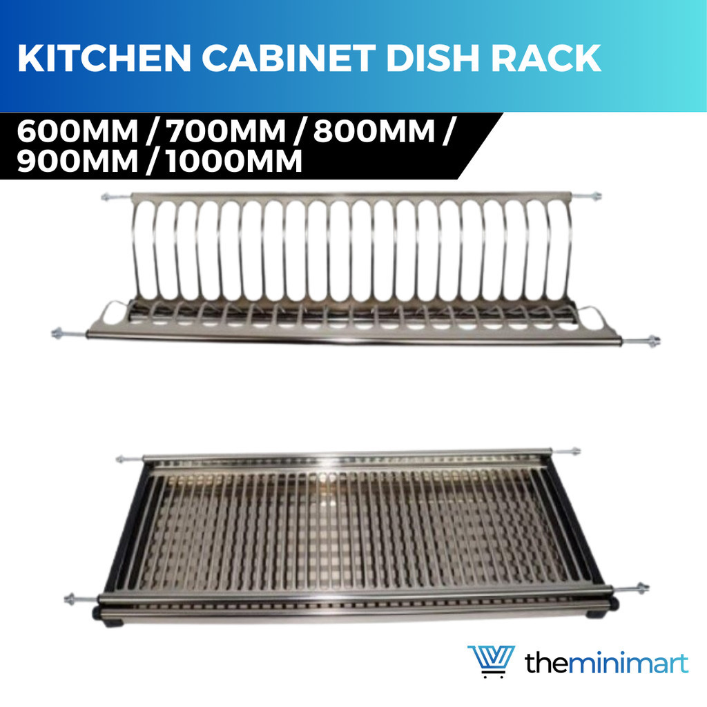 Kitchen Cabinet Dish Rack [ Luxury Stainless Steel SUS304 Double Layer ...