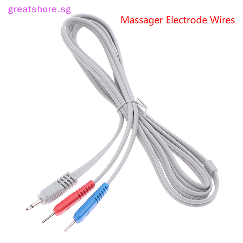 greatshore 1.5M Standard Pin Electrode Lead Wires TENS Conductive ...