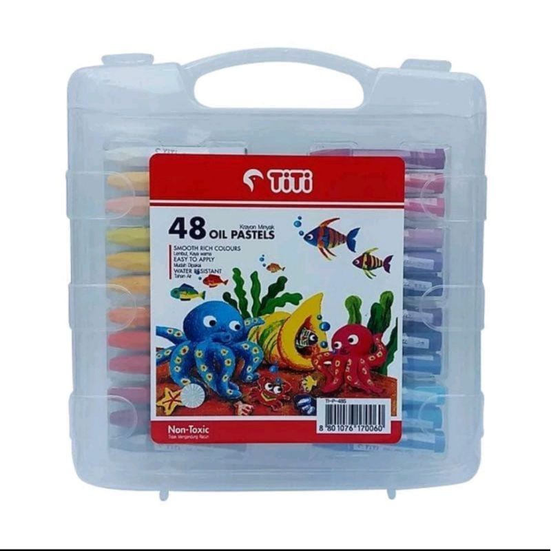Crayon/oil pastel TiTi 48 Colors (1set) | Shopee Singapore