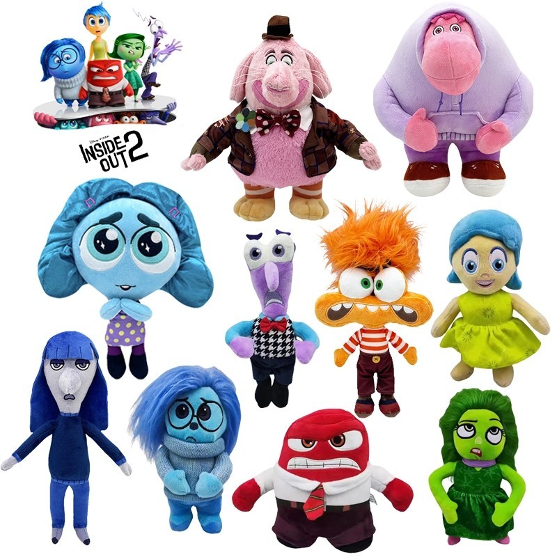 Inside Out 2 Plush,Disney Cartoon Inside Out 2 Anger Sadness Disgust ...