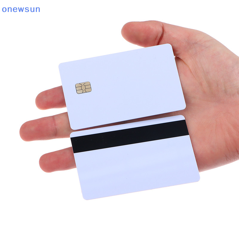onewsun 5 Pcs Sle4442 Chip Blank Smart Card with Magnetic Strip Hico 3 ...