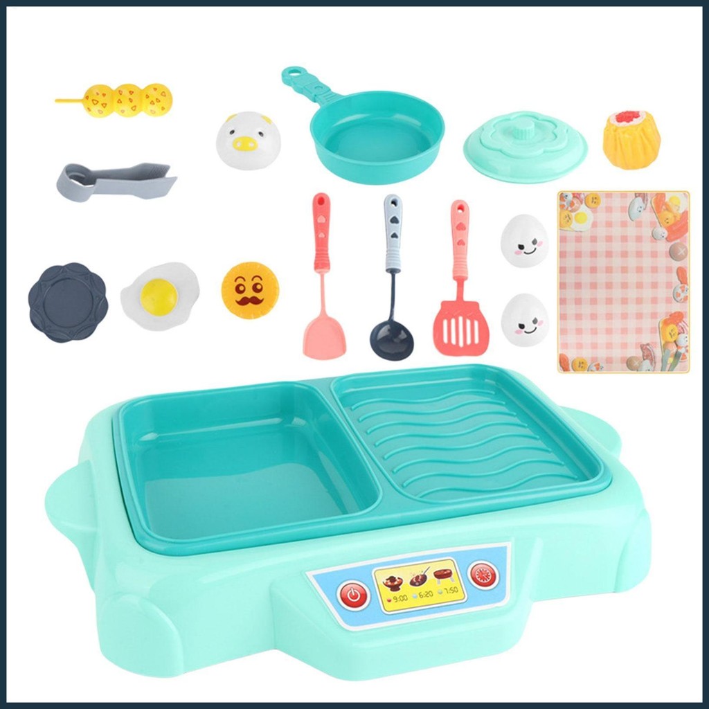 Kids Kitchen Playset Cooking Toys Play Kitchen Kit Food Set 16 Pieces ...