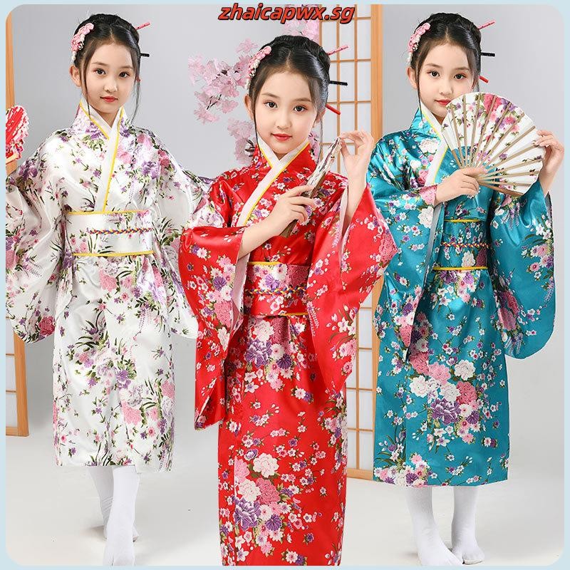 Children Kimono Samurai Traditional Japanese Yukata Haori Asian Clothes ...