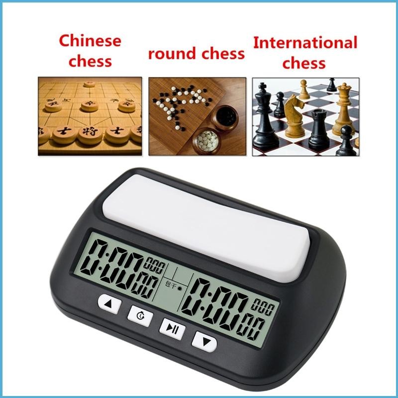 EZR Chess Clock Count Up Down Timer Board Game Stopwatch Bonus ...