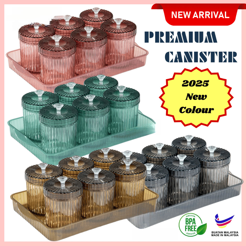 6pcs Bekas Kuih Raya Set 301-500ml /Cookies Container Set /Bekas Kuih Raya /Balang Kuih Raya Set ...