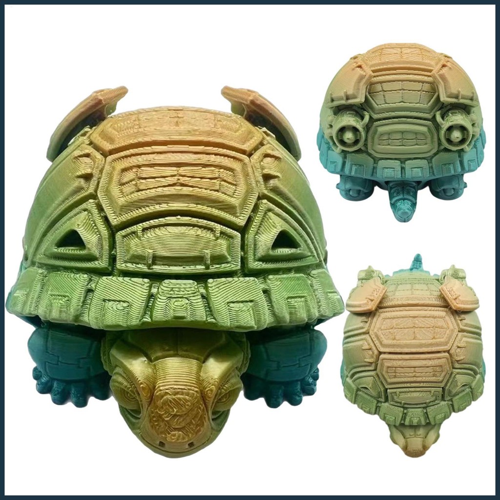3D Printed Sea Turtle Joint Mobility Articulated Fidget Toy Joint ...