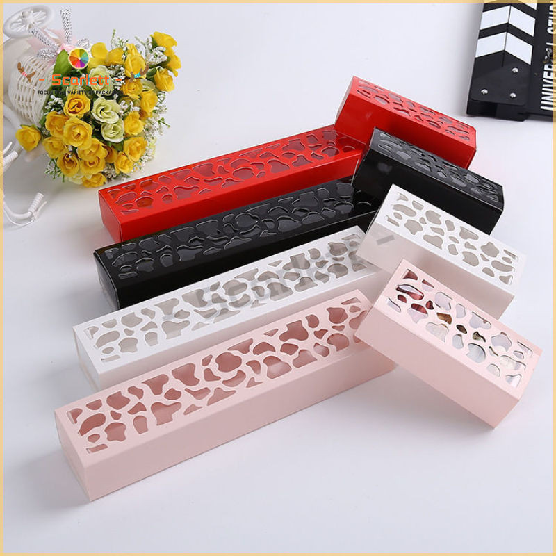 [10/20pcs] Rectangular Macaron Box With Hollowed Window / Exquisite ...