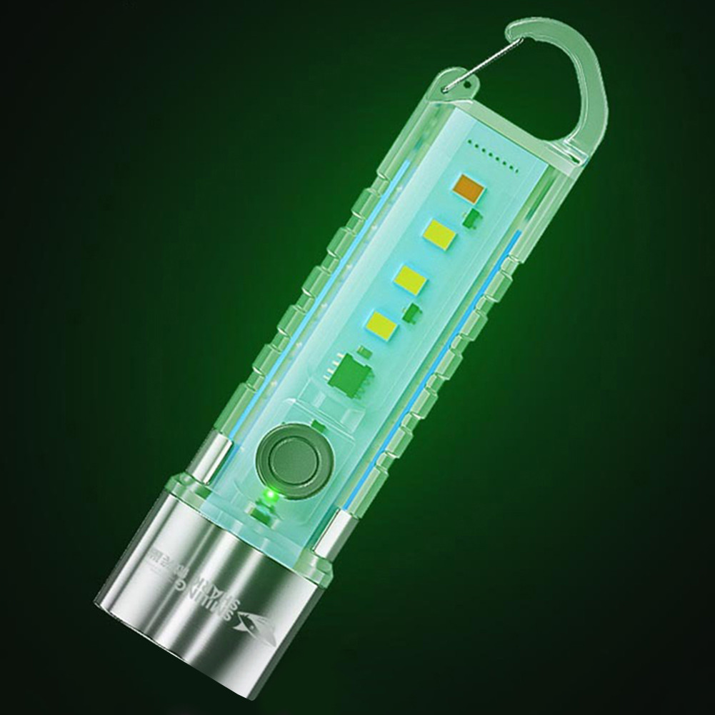 LED SMD Mini Flashlight Rechargeable Portable EDC Flashlight with Clip ...