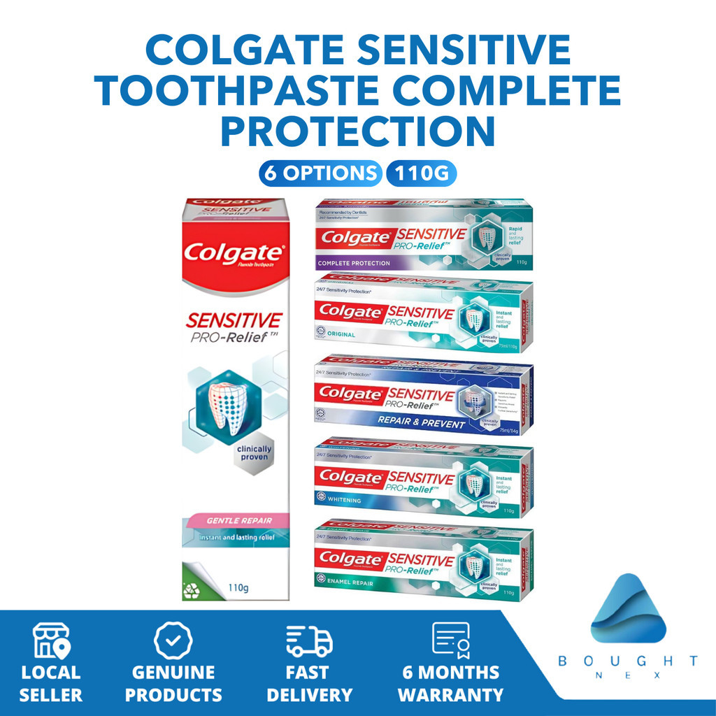 Colgate Sensitive Toothpaste 110g - Complete Protection, Pro Relief ...