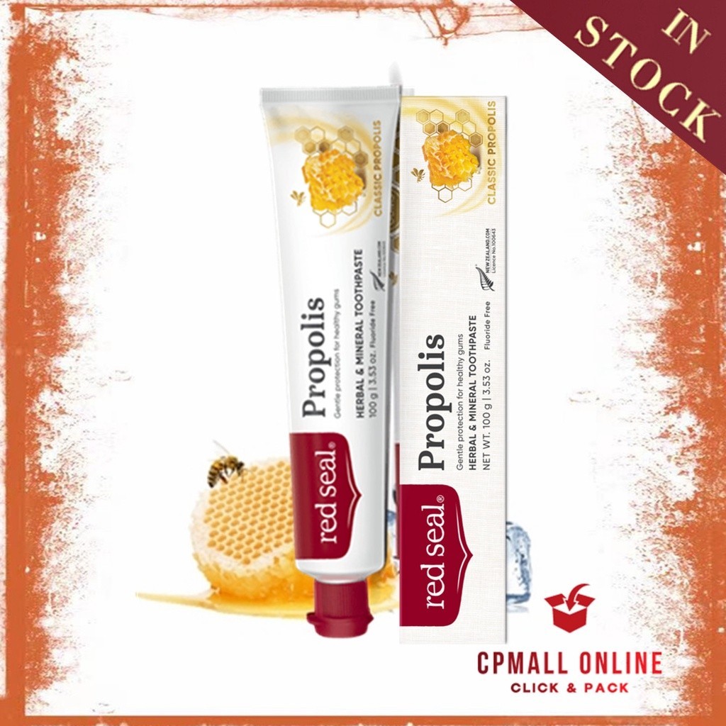 [Expiry Date: 03/2028] Red Seal Propolis Toothpaste 蜂胶消炎牙膏 ( 100g ...