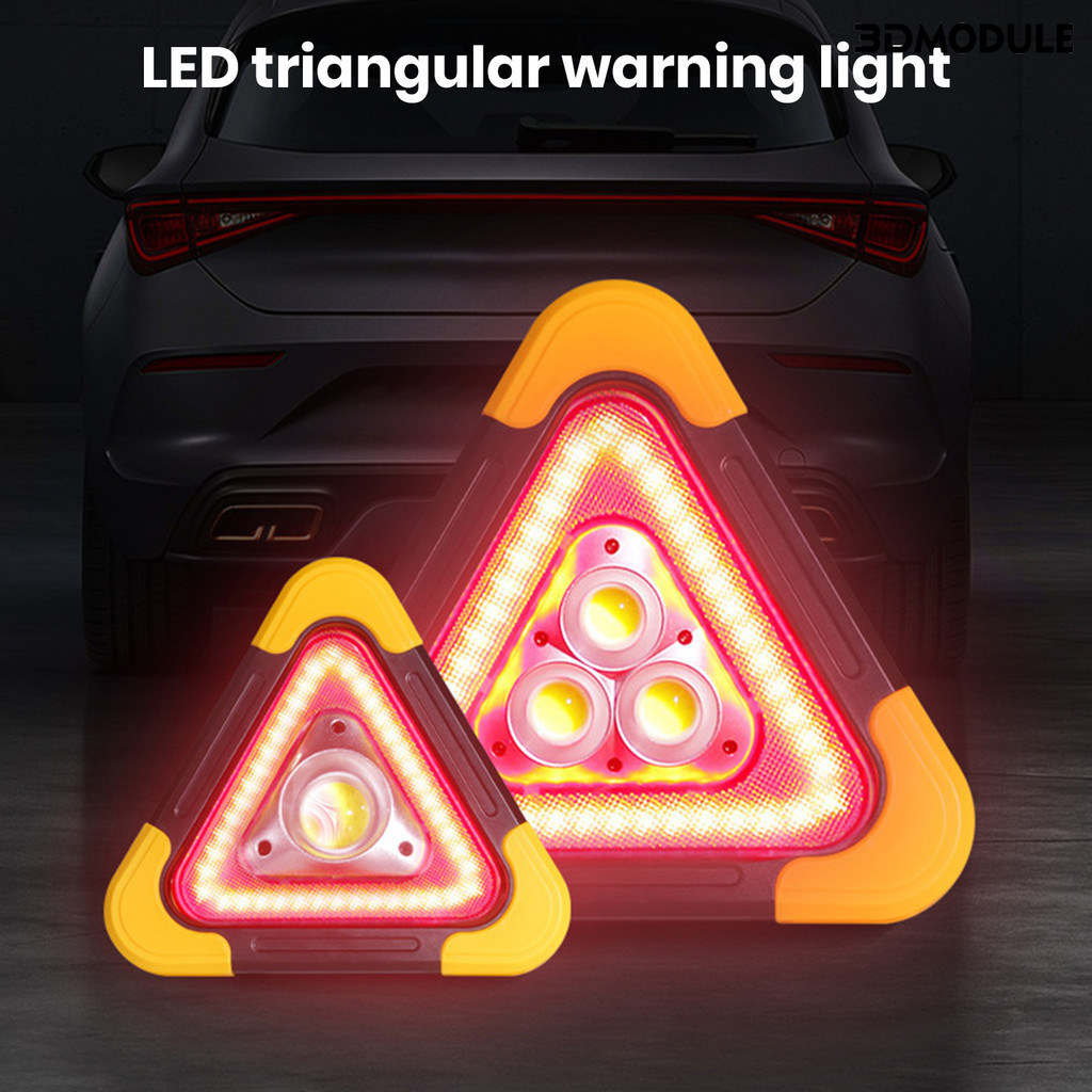 DM-Car Emergency Breakdown Warning Triangle Red Reflective Safety ...