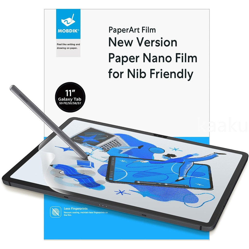 Matte Paper Like Screen Protector for Samsung Galaxy Tab S9 / Tab S9 Fe ...
