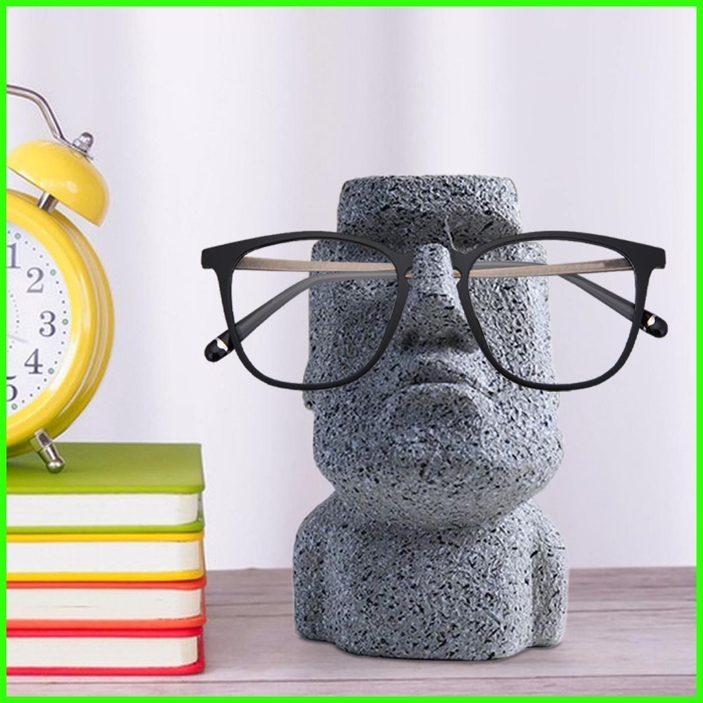 Spectacle Holder Abstract Head Sculpture Eyeglass Stand Resin Eyewear ...