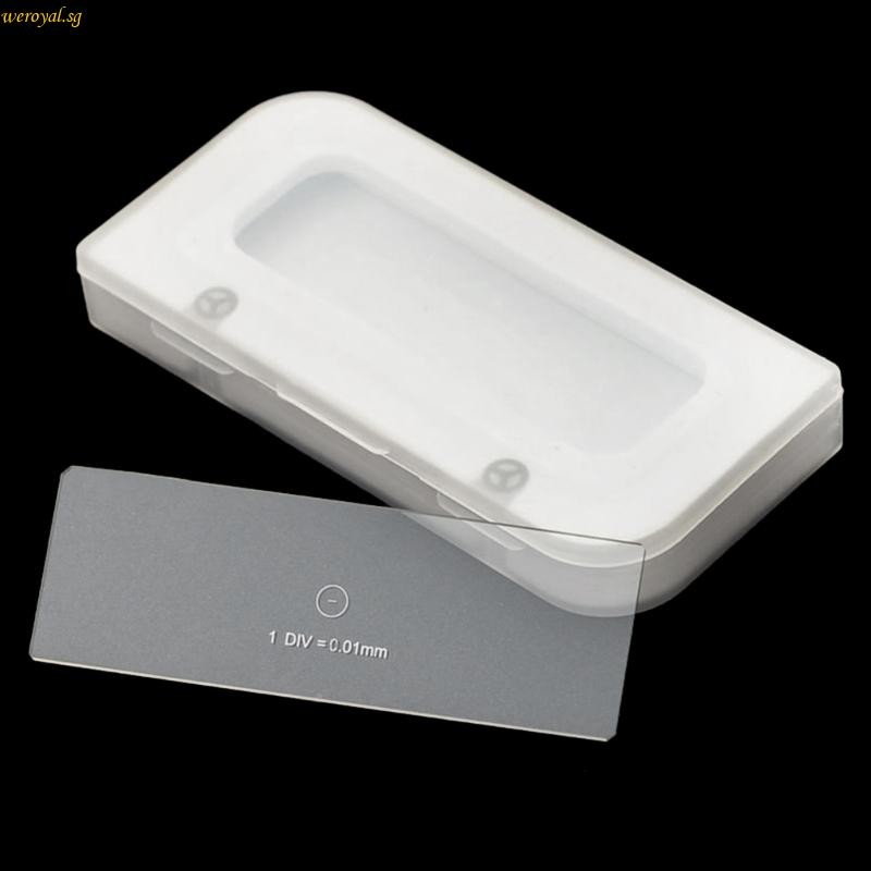 weroyal 0 01mm Microscope Calibration Slide Stage Micrometer Precision ...