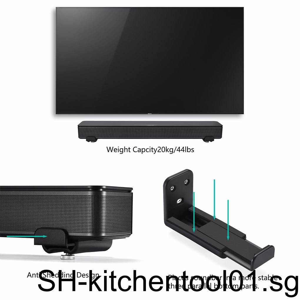 Wall Mount Speaker Bar Sound Wall Bracket Bracket Mount Adjustable ...