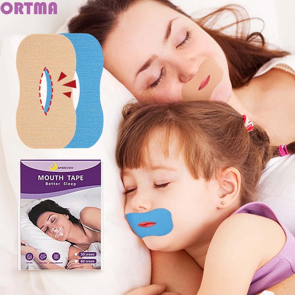 ORTMA 30Pcs/box Anti-Snoring Mouth Tape, Prevent Mouth Breathing Mandibular Correction Mouth ...