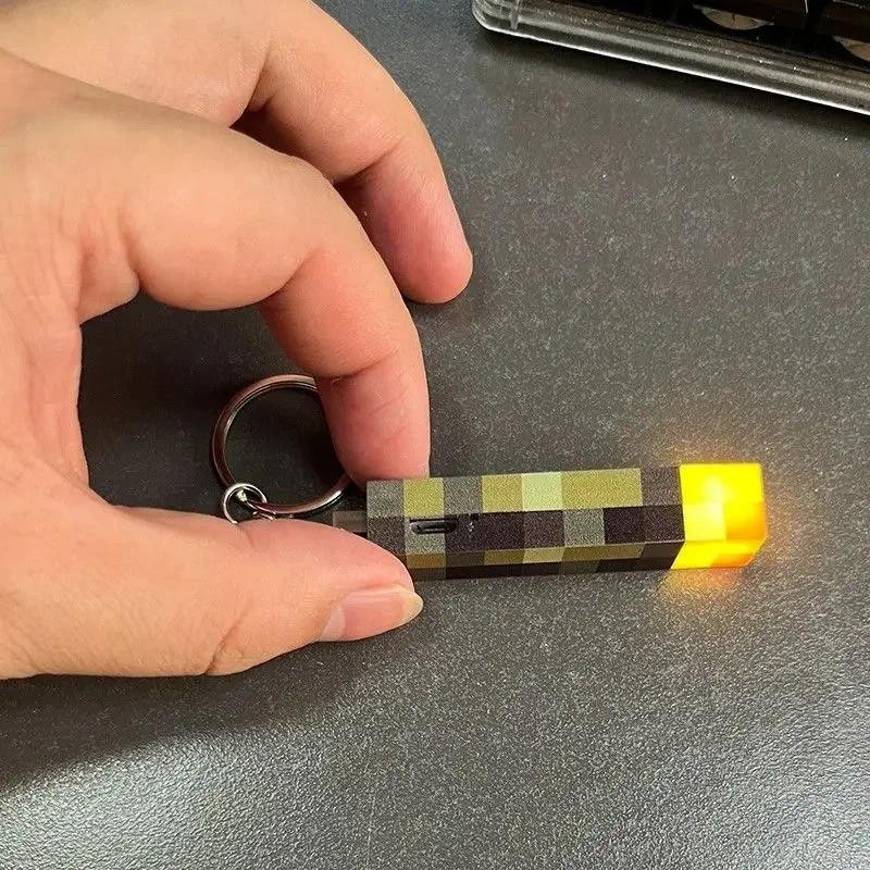 Minecraft Gaming Theme Surrounding Torch LED Light USB Rechargeable ...