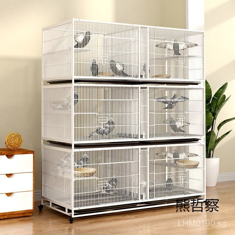 Parrot Enclosure Pigeon Cage Three-Layer Outdoor Extra Large Display ...