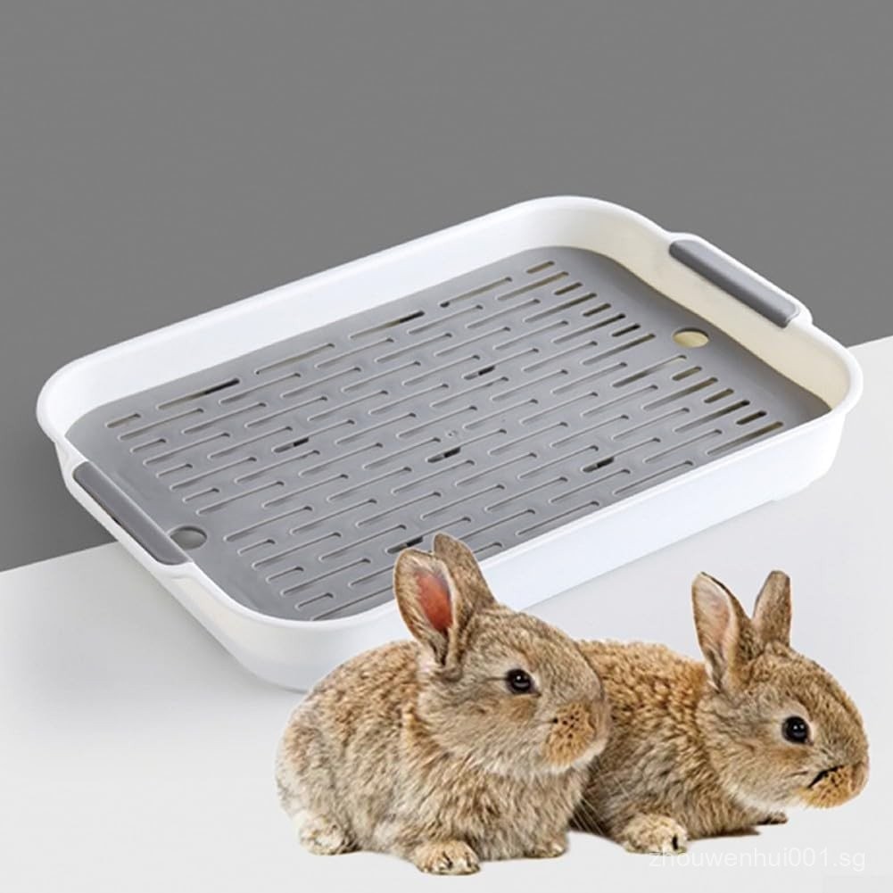 Rabbit Large Litter Box, Rabbit Litter Box with Grate, Guinea Pig ...